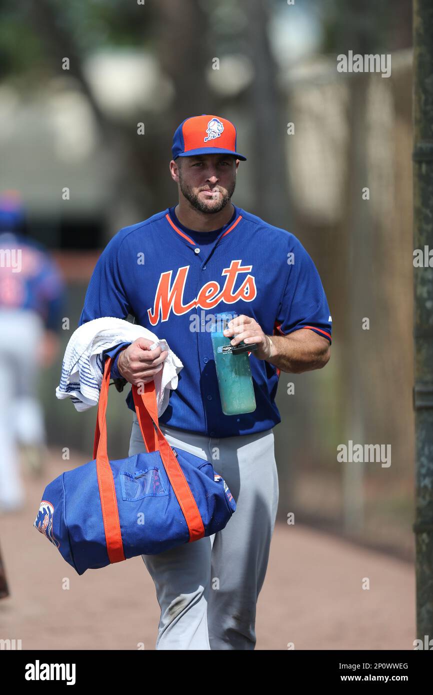 New York MetsTim Tebow practices and plays in an game at the New York ...