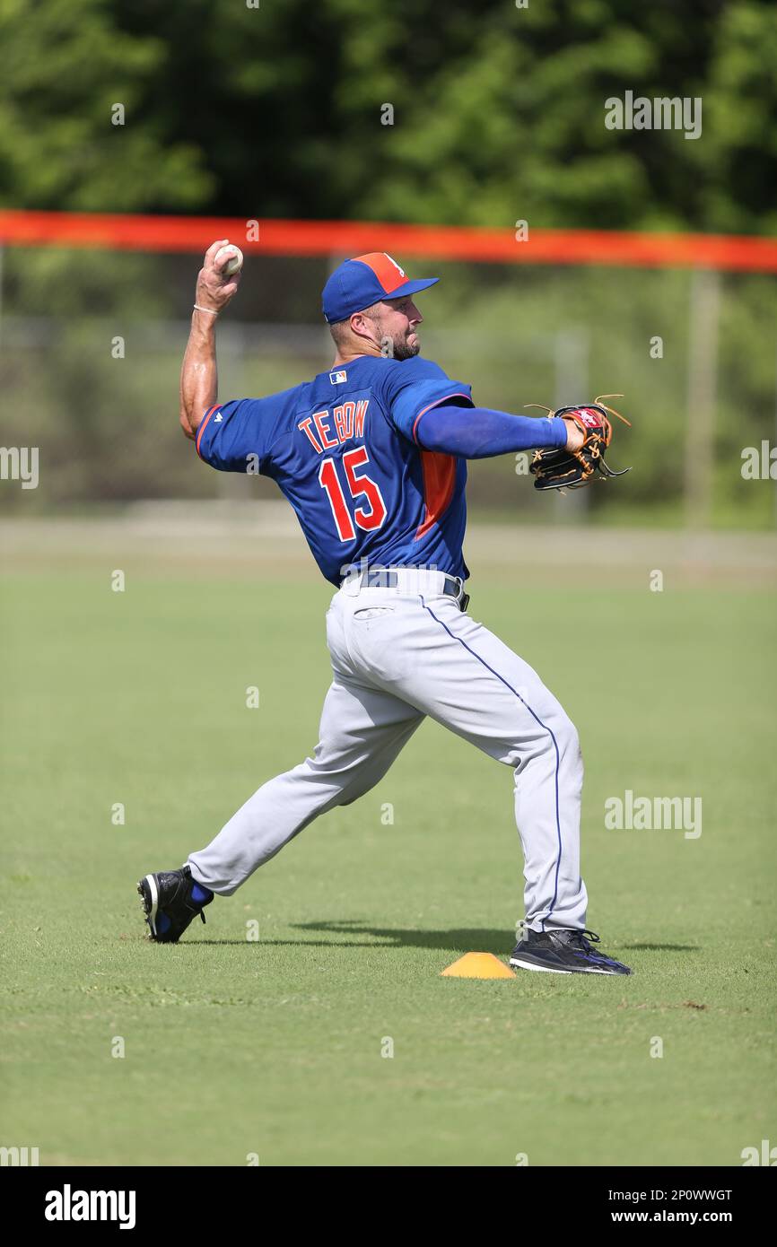 New York MetsTim Tebow practices and plays in an game at the New York ...