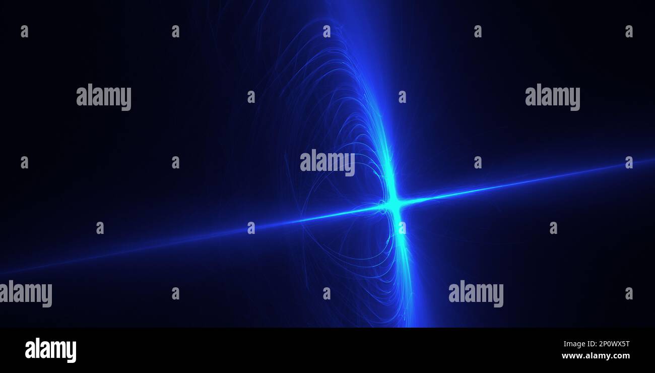 Glint cosmic rays. Neon wind lines. Detailed fractal graphics. Glow effect. Power energy. Rays ...