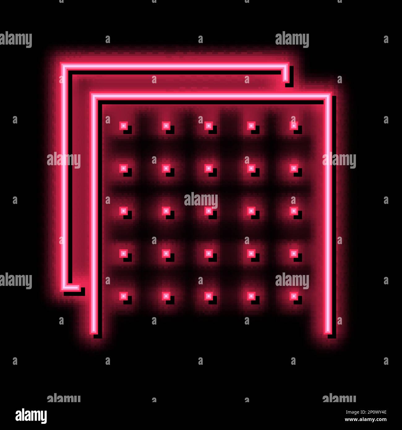 building material layer neon glow icon illustration Stock Vector Image ...