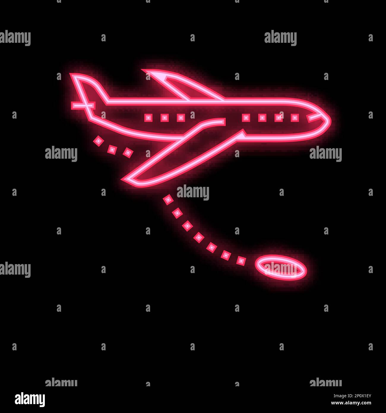jump from airplane neon glow icon illustration Stock Vector Image & Art ...