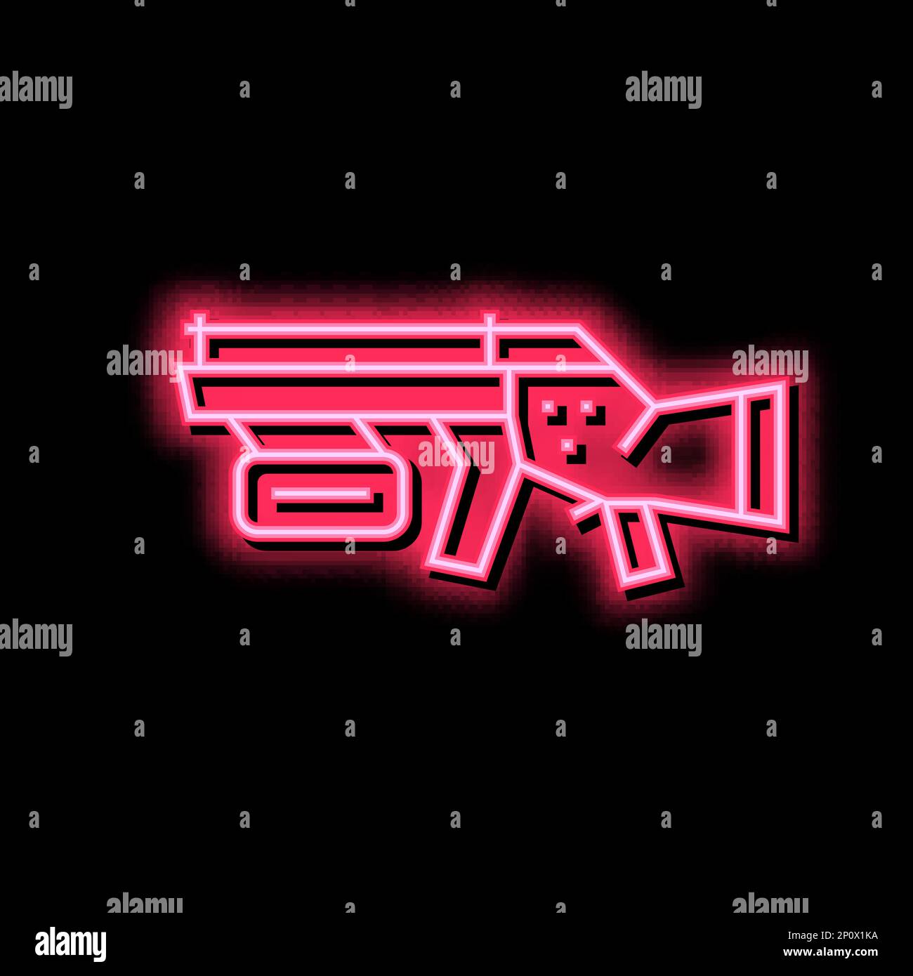 gun of future neon glow icon illustration Stock Vector Image & Art - Alamy