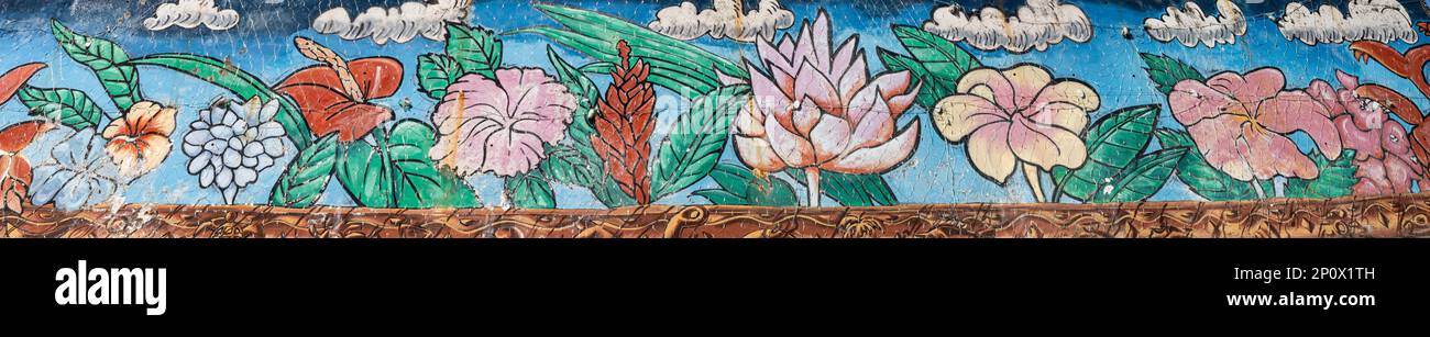 A mural is displayed in the Guam northern Area, Guam, Jan. 18, 2023 ...