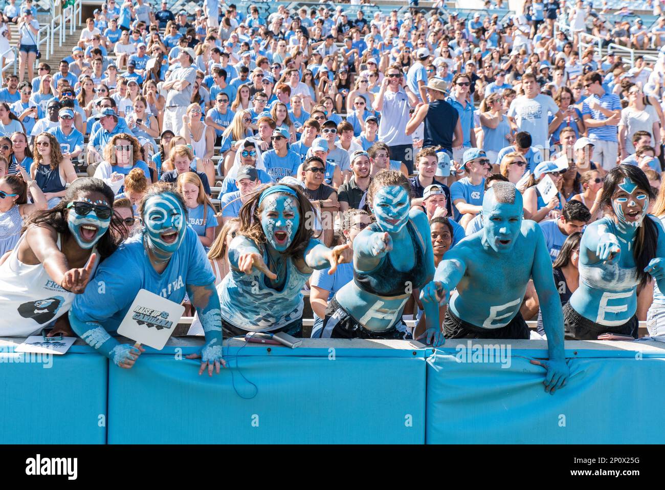 College Football Fans Painted