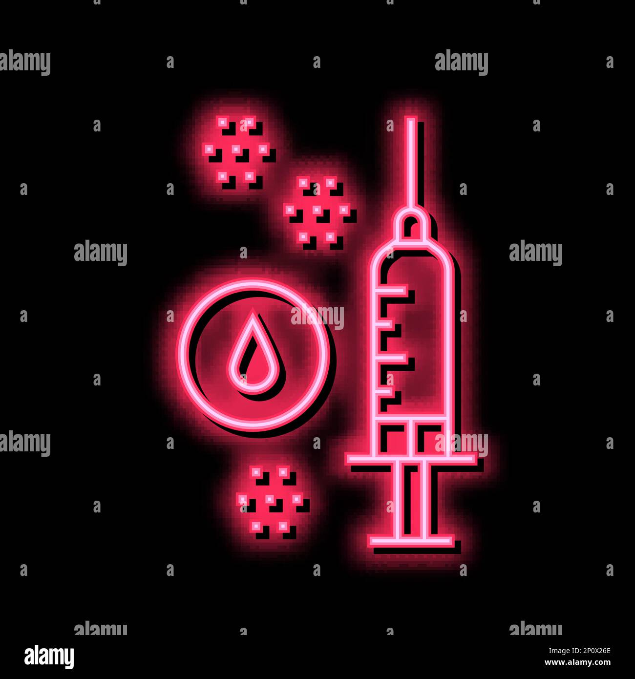 injection anesthesia neon glow icon illustration Stock Vector Image ...