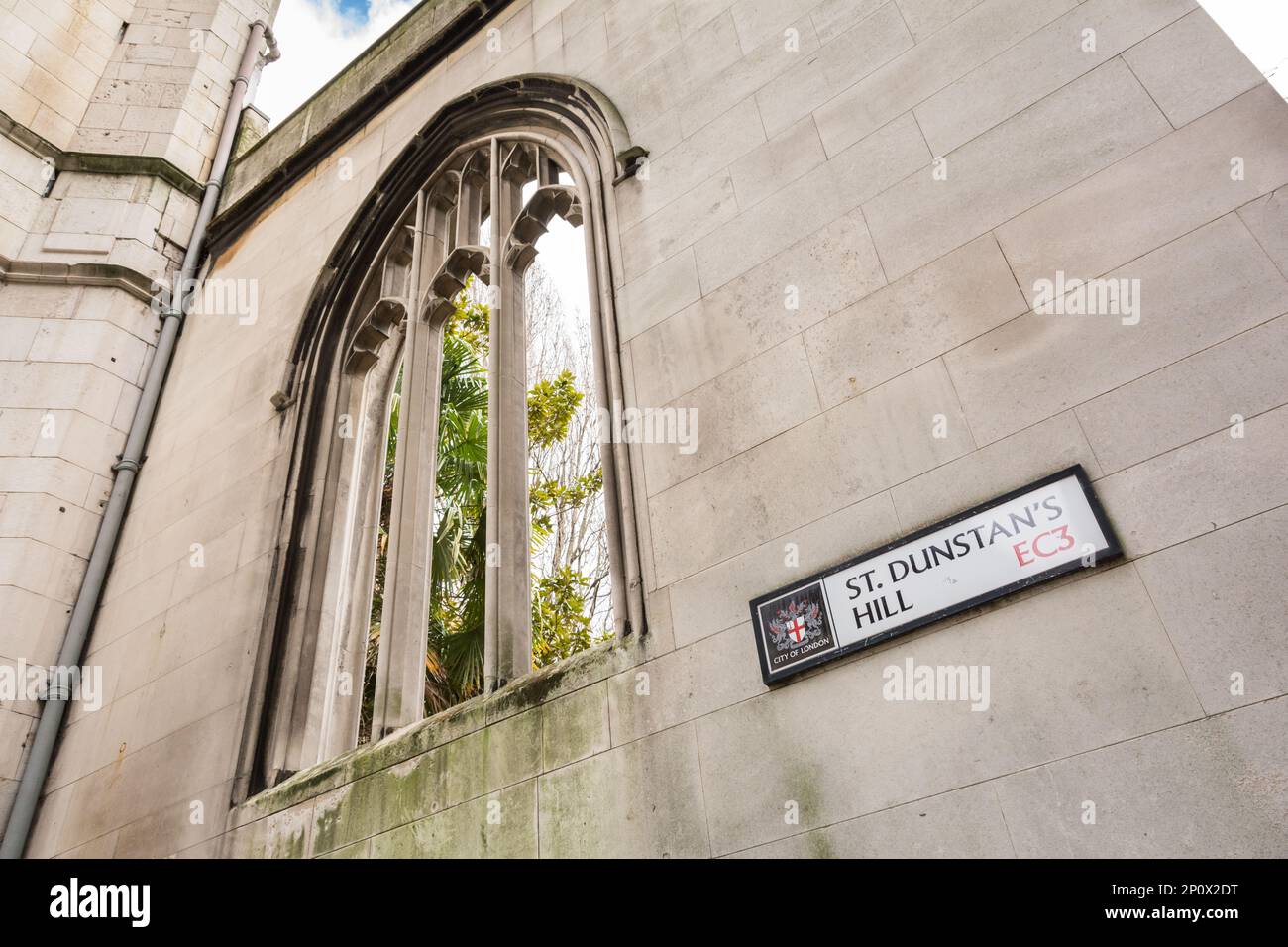 The remnants of the church of St Dunstan in the East on St Dunstan's ...
