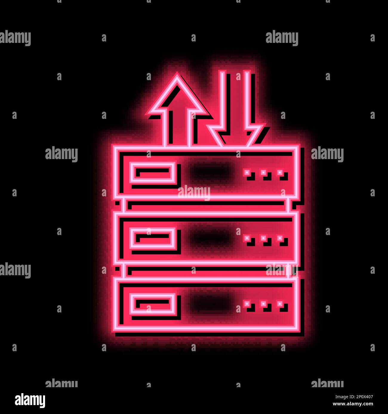 Data center monitor graph Stock Vector Images - Alamy