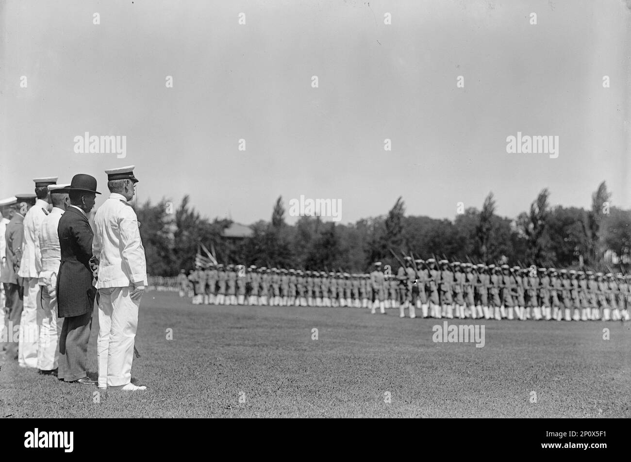 Viscount Ishii Kikujiro, Head of Japanese Mission To U.S., at Annapolis ...
