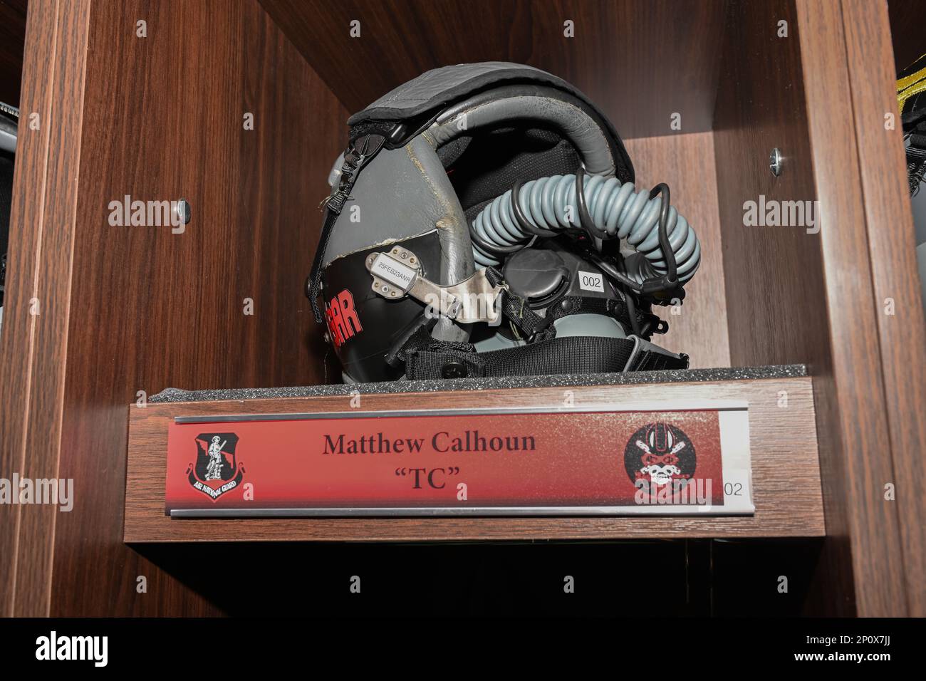 Colonel Mathew Calhoun, 131st Bomb Wing commander flew his final flight ...