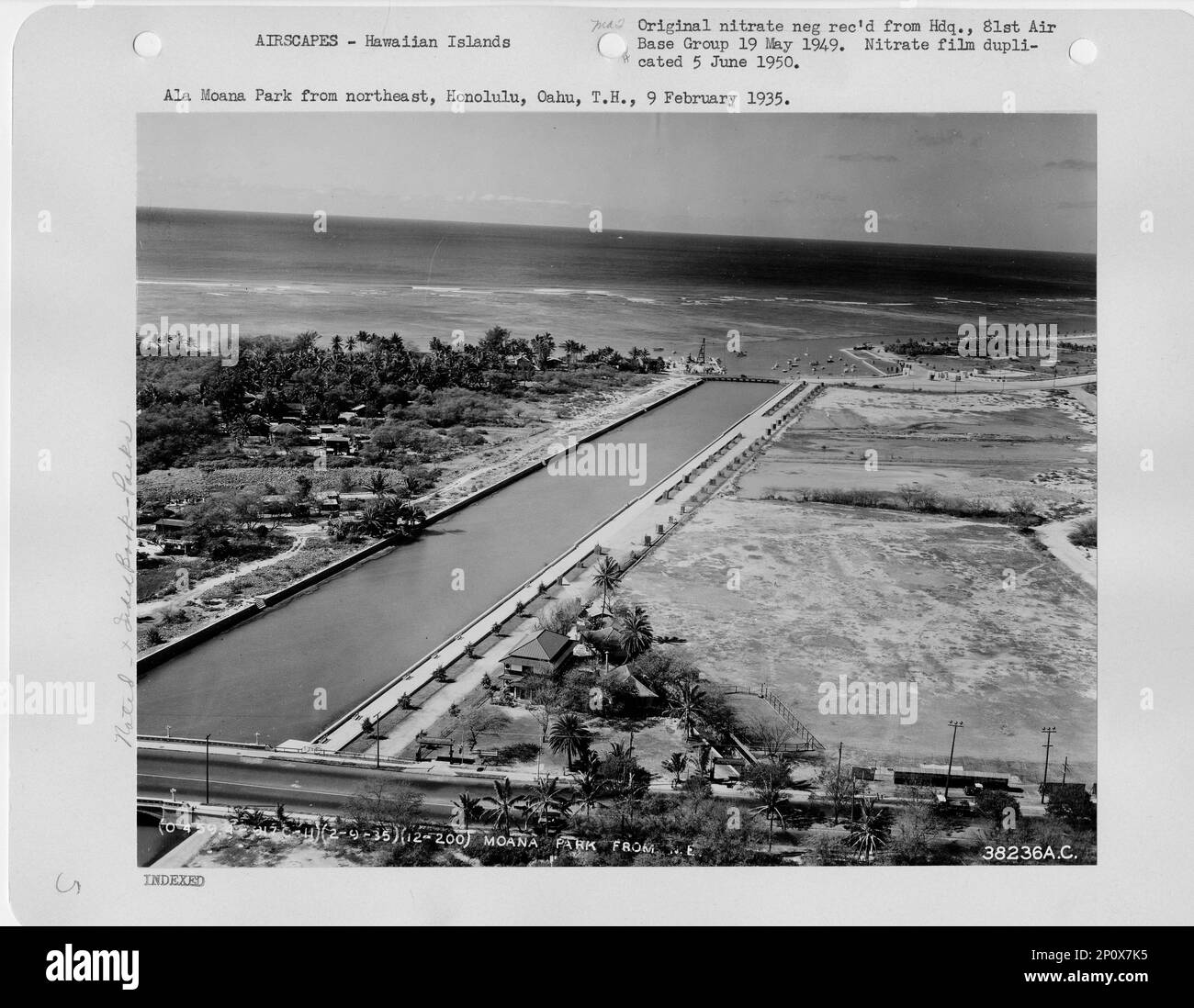 Hawaii - Ala Moana Park, Aerial Photograph Stock Photo - Alamy