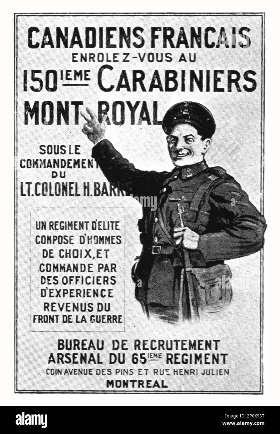 Canada first world war uniform hi-res stock photography and images - Alamy