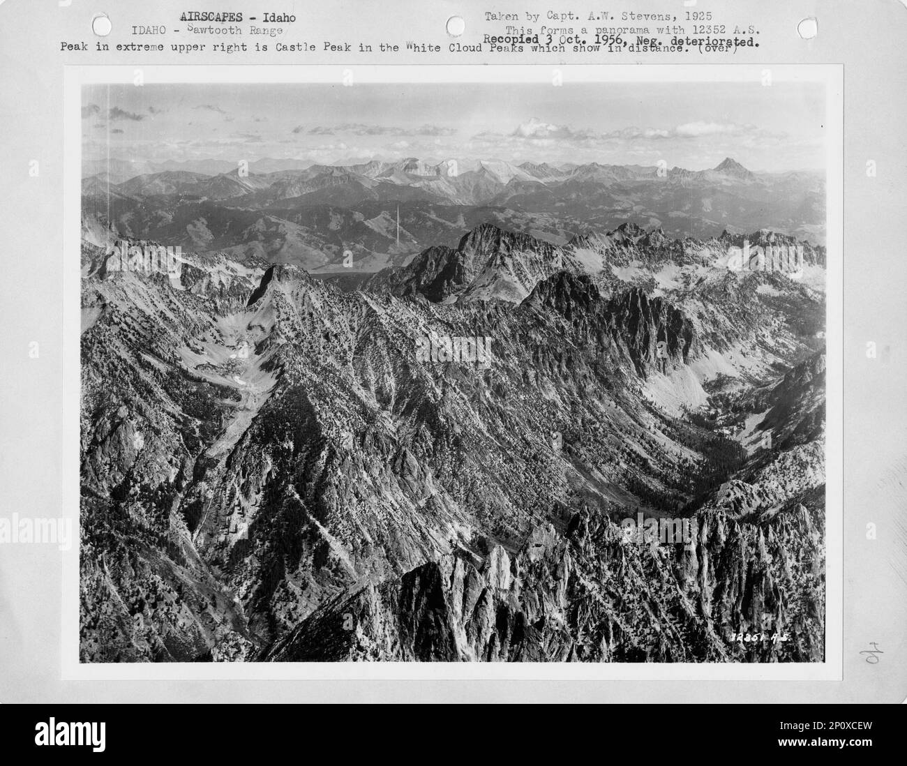 Idaho - Sawtooth Range, Aerial Photograph Stock Photo - Alamy