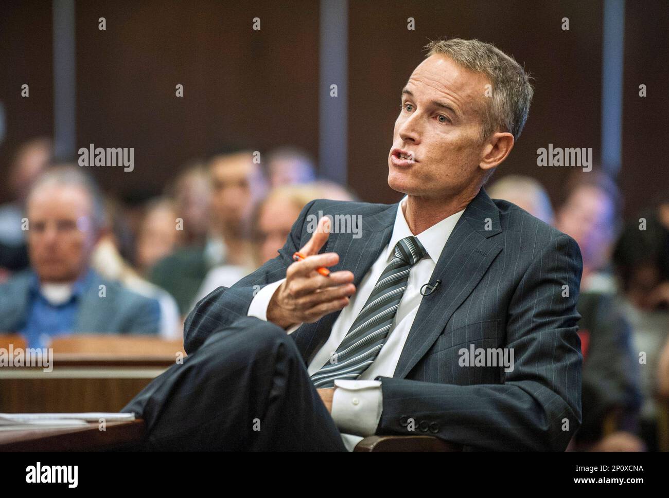 Orange County Senior Deputy District Attorney Matt Murphy speaks in ...