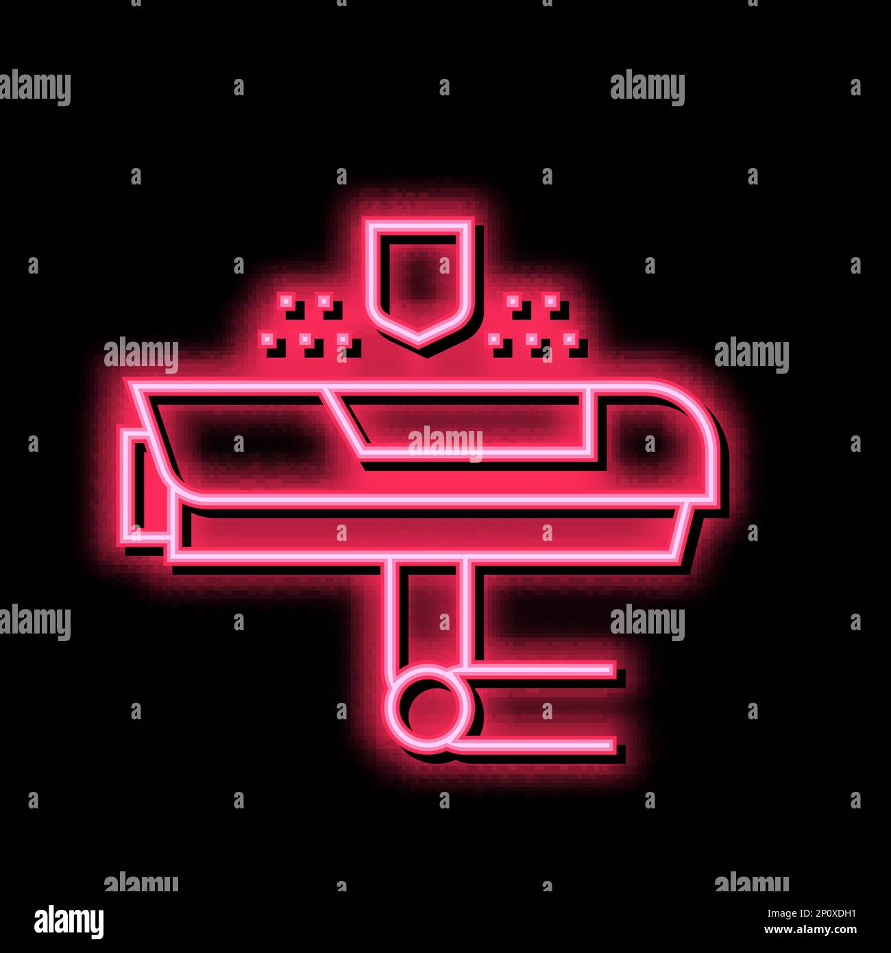 cctv video camera neon glow icon illustration Stock Vector Image & Art ...