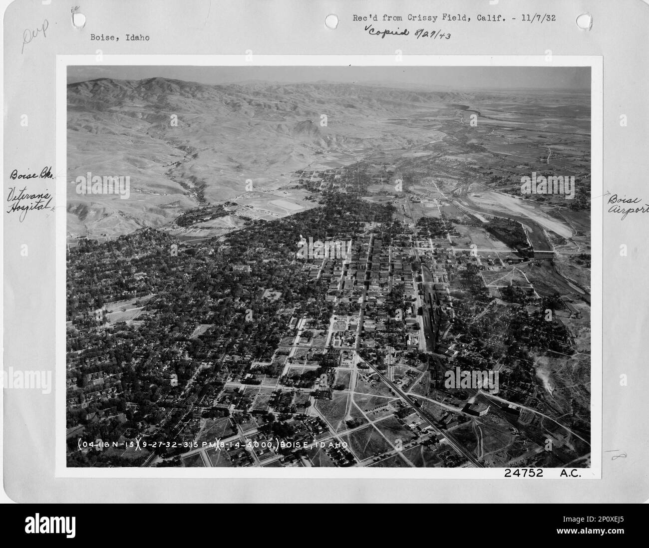 Boise aerial Black and White Stock Photos & Images - Alamy