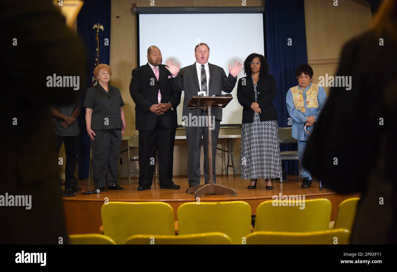 Flint Council member Scott Kincaid addresses the media about the trash ...