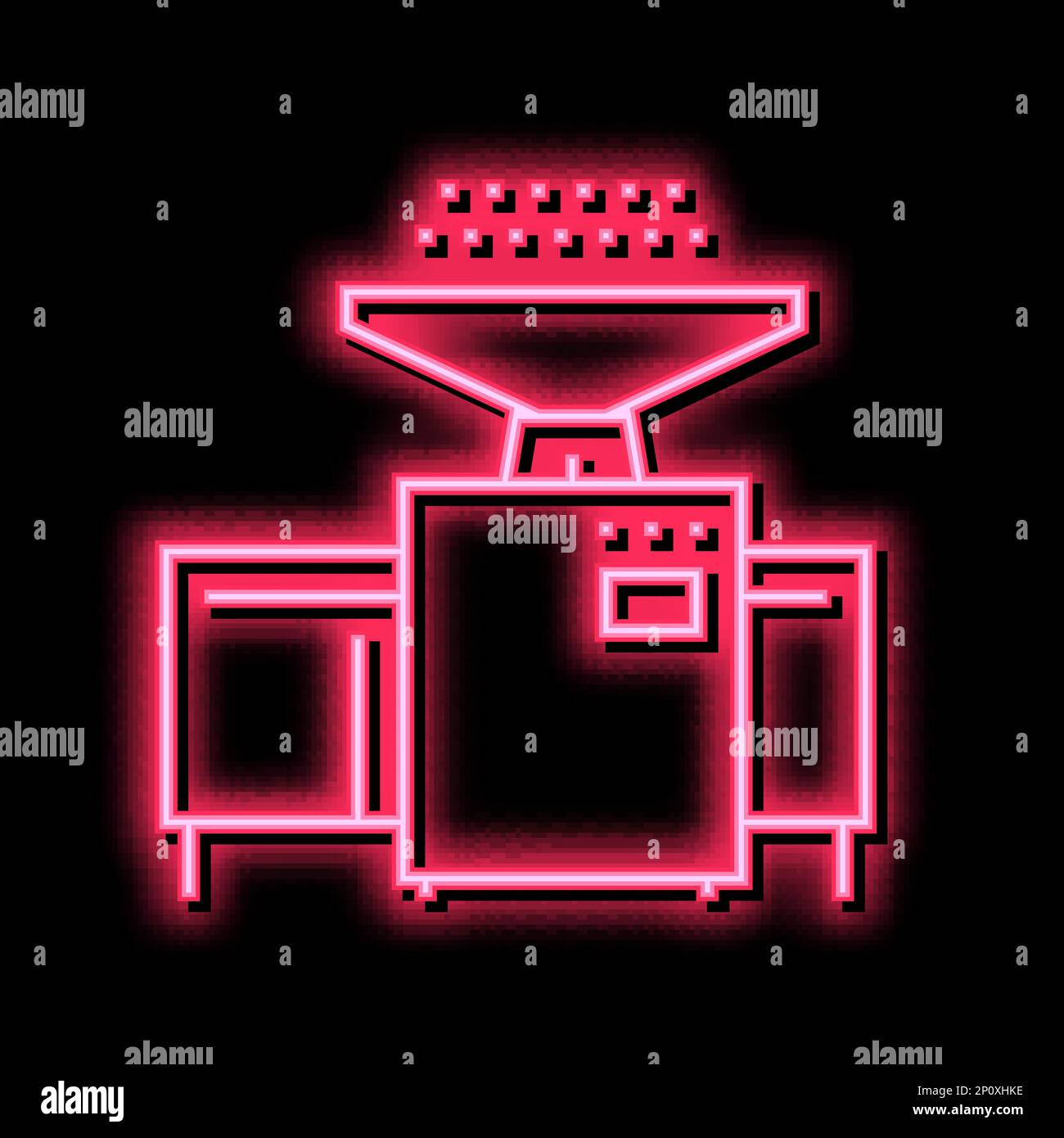 Winnowing Machine Neon Glow Icon Illustration Stock Vector Image And Art