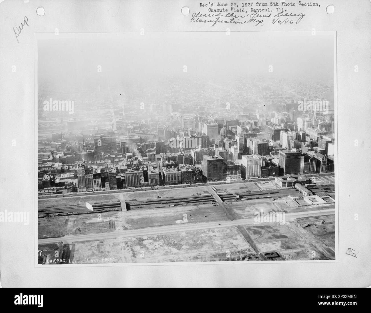Chicago birds eye Black and White Stock Photos & Images - Alamy