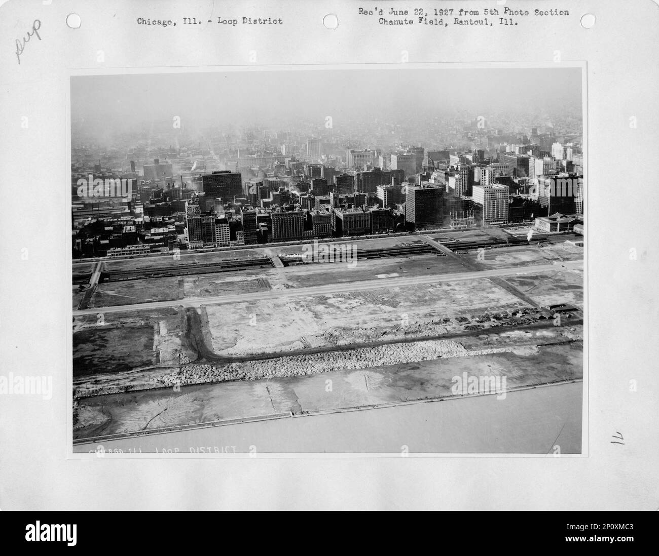 Chicago birds eye Black and White Stock Photos & Images - Alamy