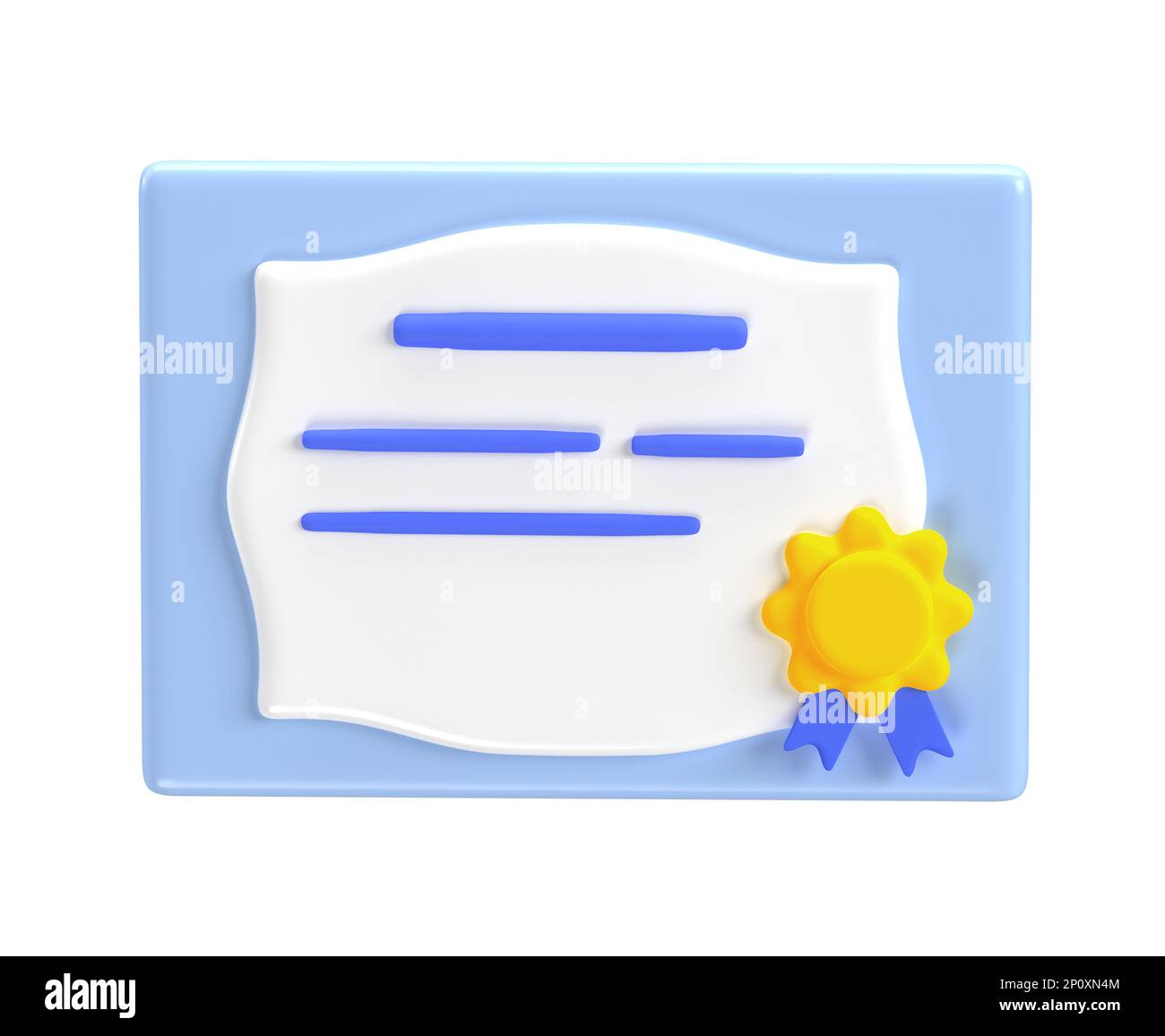 3d certificate diploma icon education. Achievement, award, grant ...