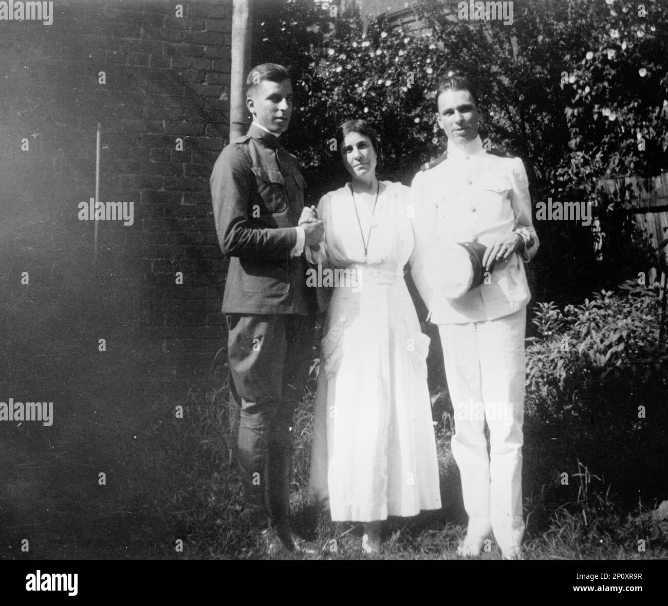 Mrs. Abby Scott Baker And Sons, 1917 or 1918. American suffragist and ...