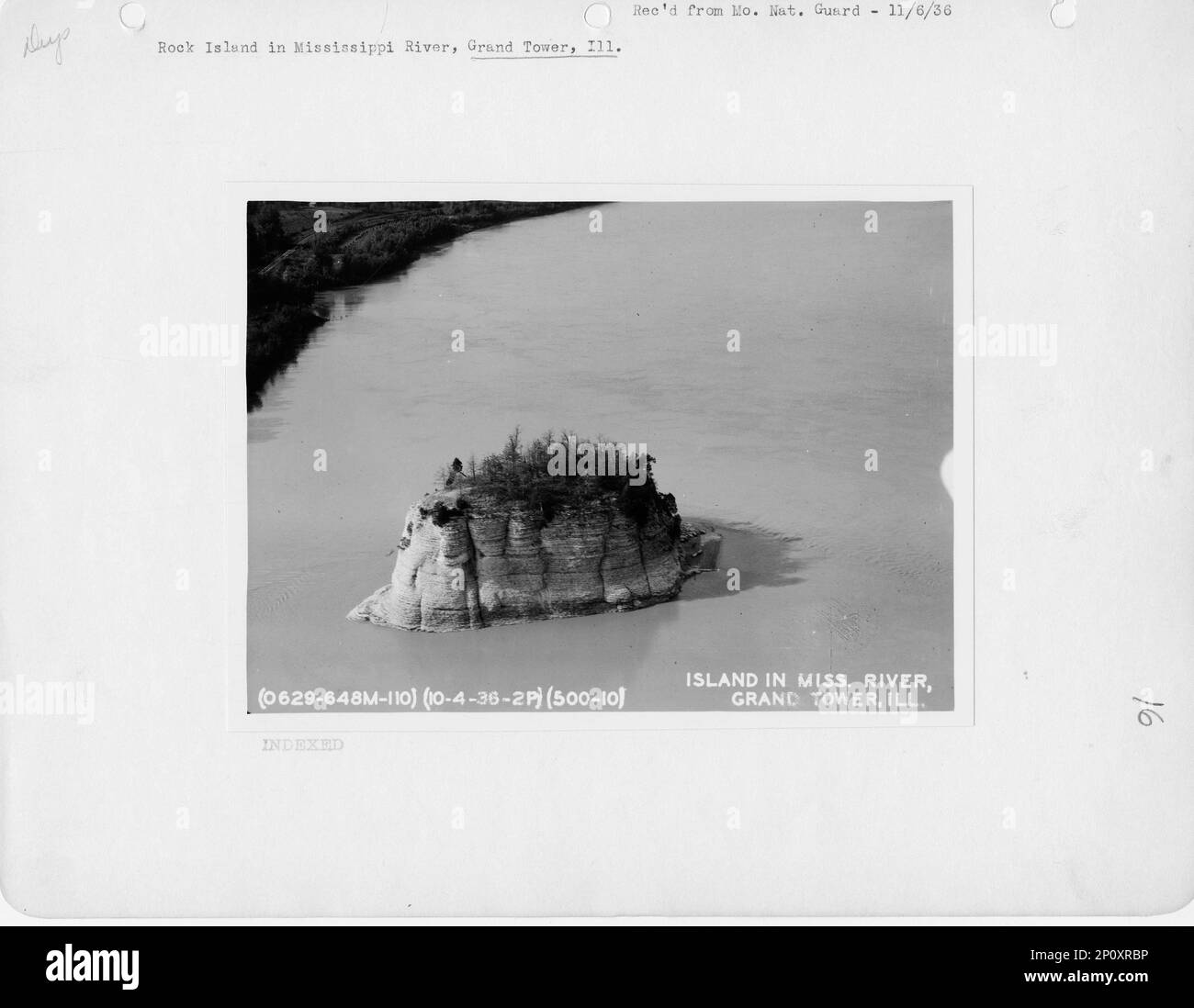 Illinois - Edwardsville through Grand Tower, Aerial Photograph Stock ...