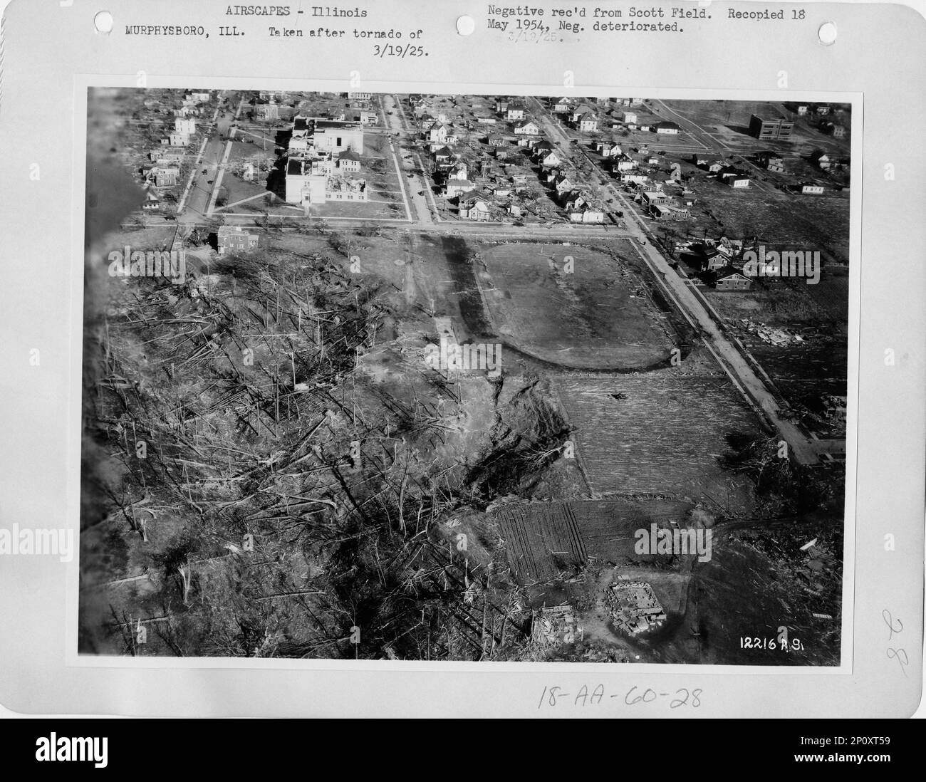Illinois - Murphysboro, Aerial Photograph Stock Photo - Alamy