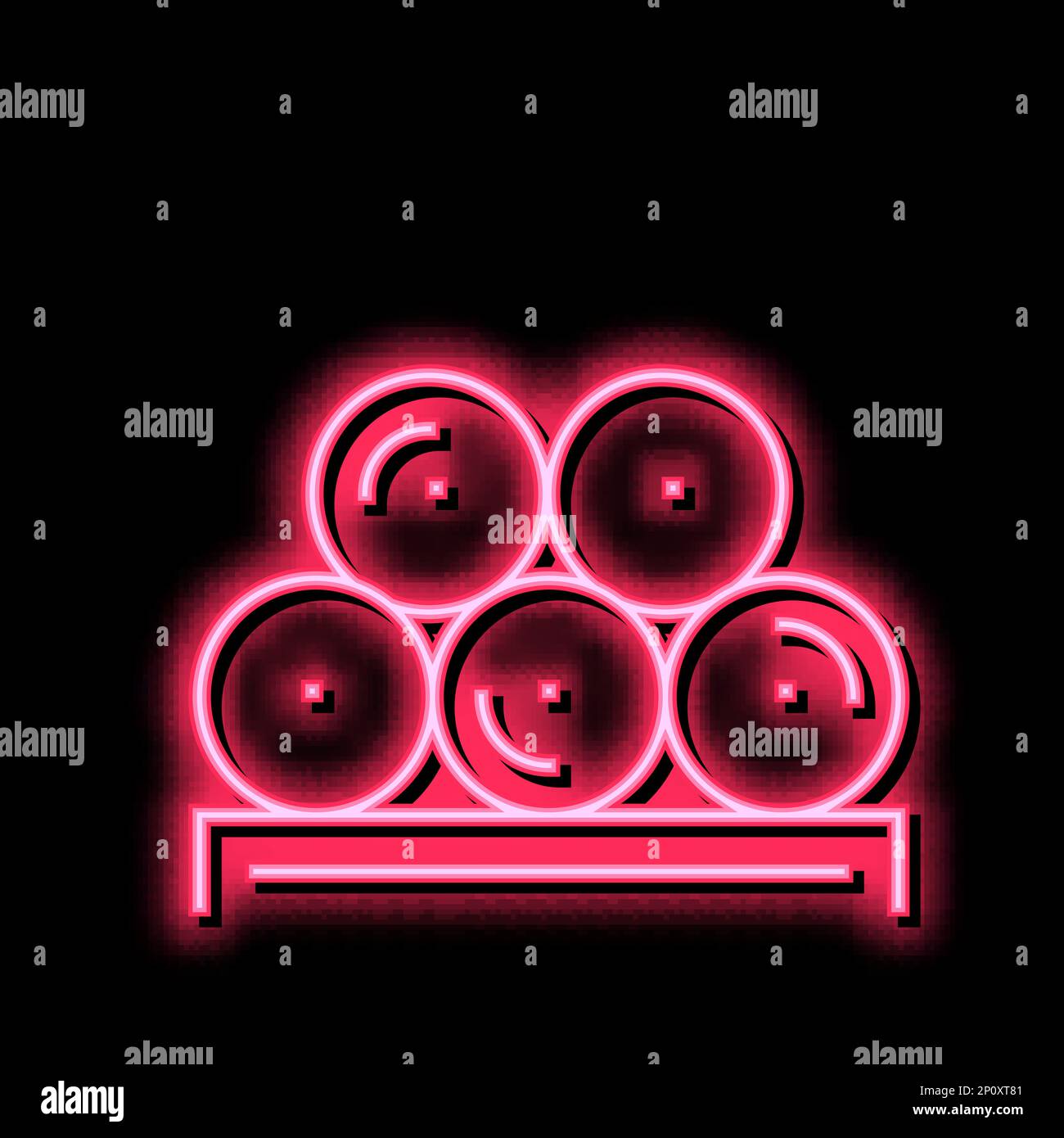 paper rolls product neon glow icon illustration Stock Vector Image ...