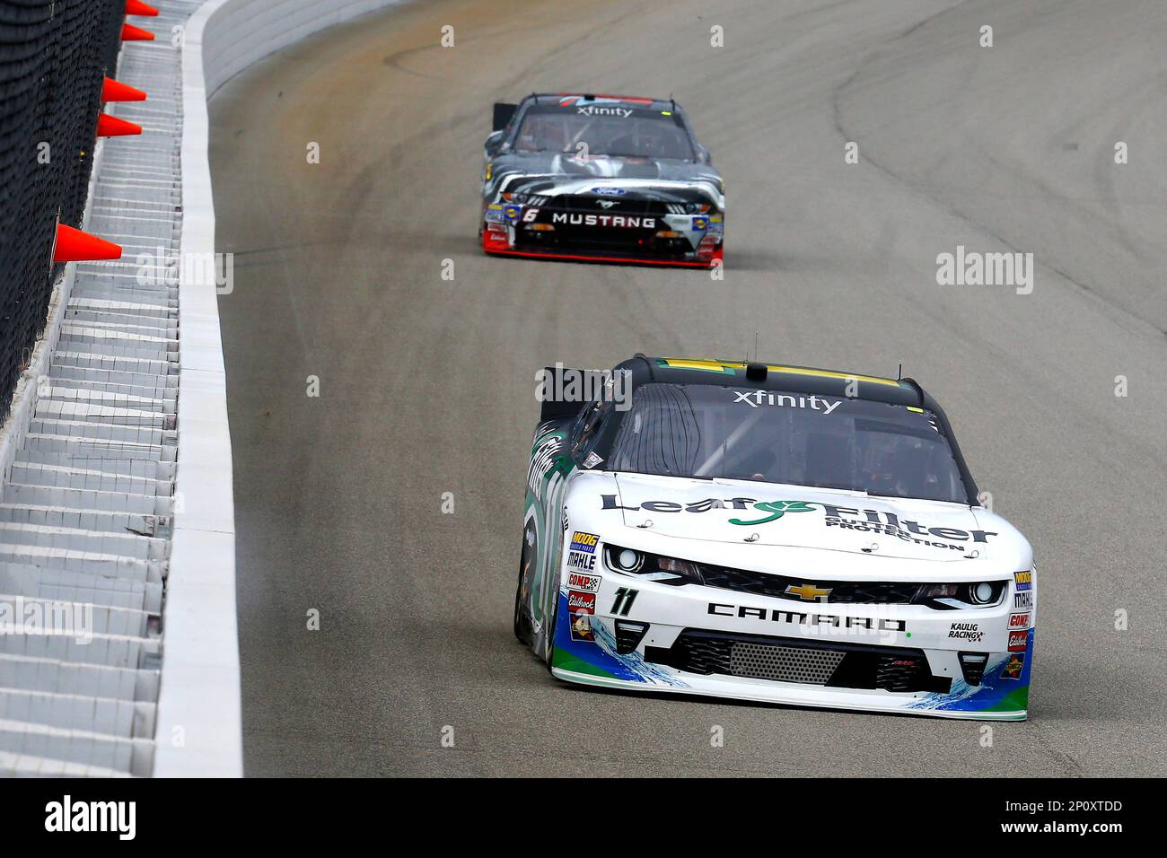 Blake Koch (11) and Darrell Wallace Jr (6) during practice for the ...