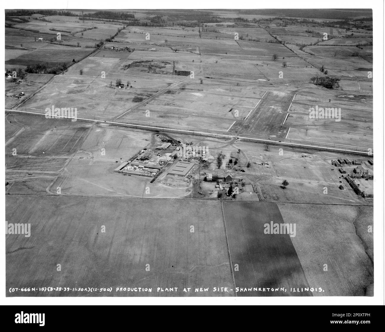 Illinois - New Town, Aerial Photograph Stock Photo - Alamy