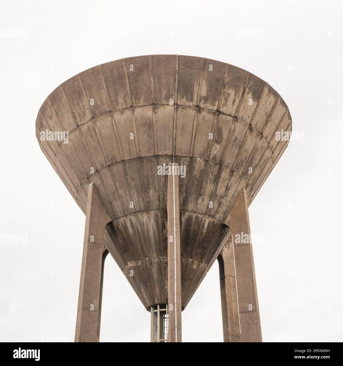 Brutalist style concrete Water Tower, Balivanich, Benbecula, Uist ...