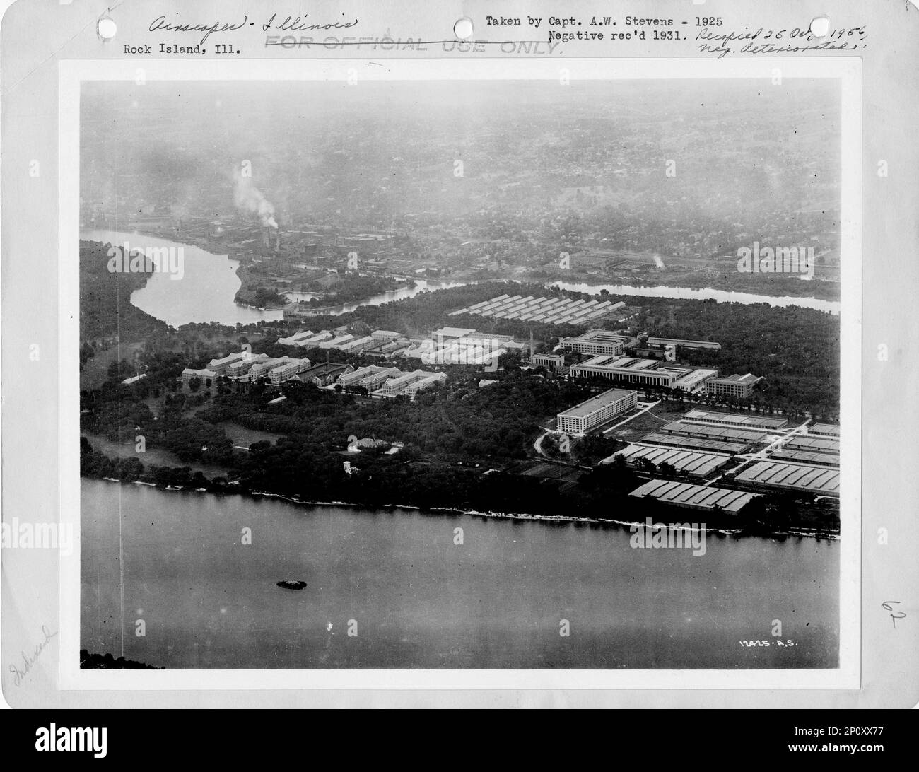 Illinois - Rock Island, Aerial Photograph Stock Photo - Alamy