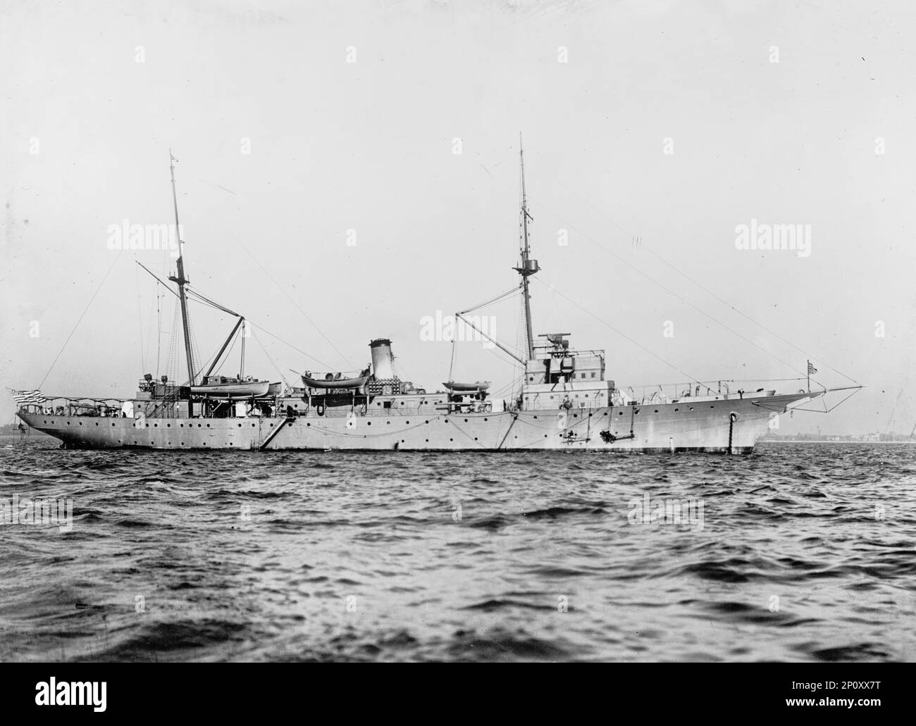 U.S.S. Nokomis, Converted Yacht, 1916. Patrol craft with 3-inch guns ...