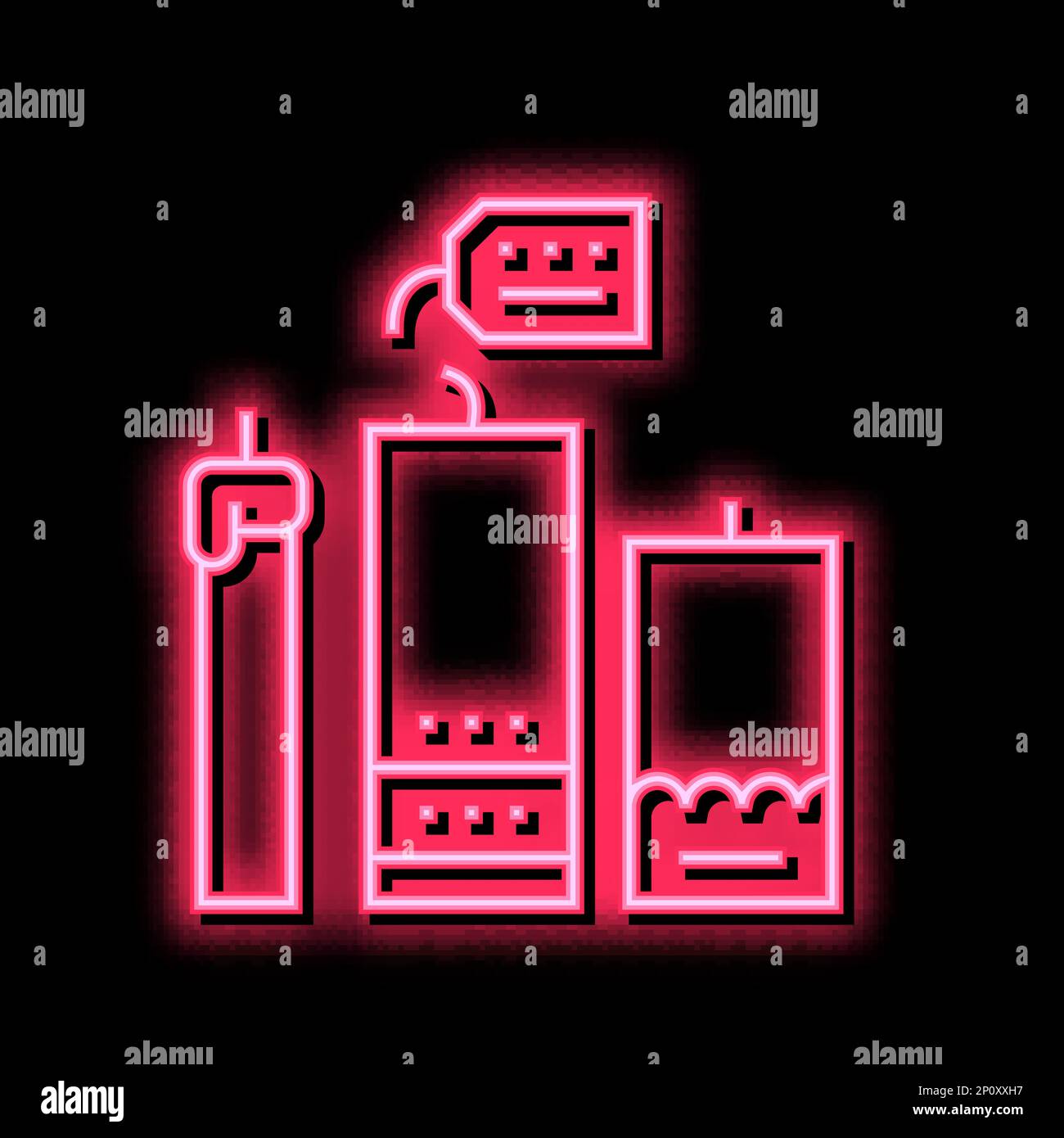 homemade candles neon glow icon illustration Stock Vector Image & Art ...