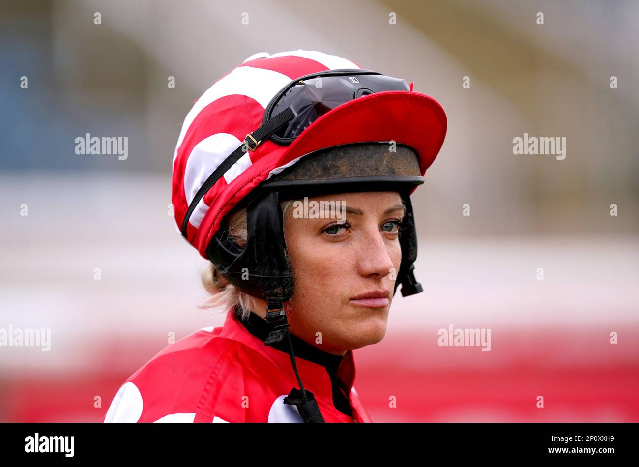Jockey Alison Clarke at Doncaster Racecourse. Picture date: Friday ...