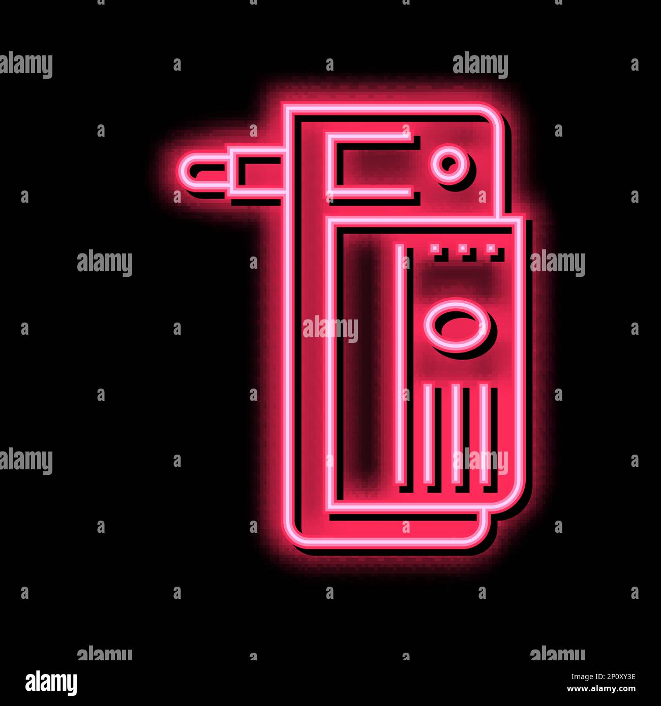 electrical adapter neon glow icon illustration Stock Vector Image & Art ...