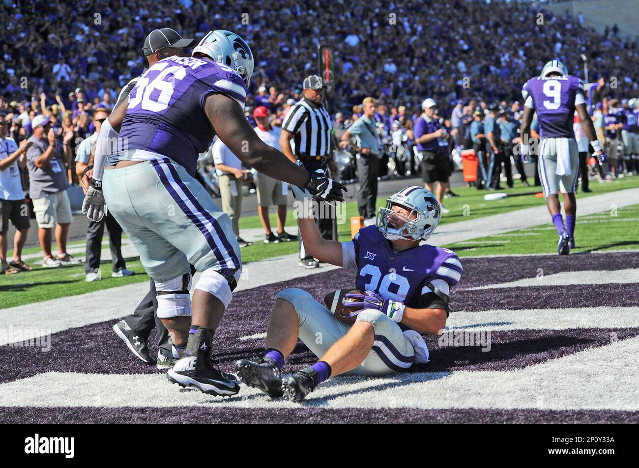 September17,2016: Kansas State Wildcats offensive lineman Terrale ...