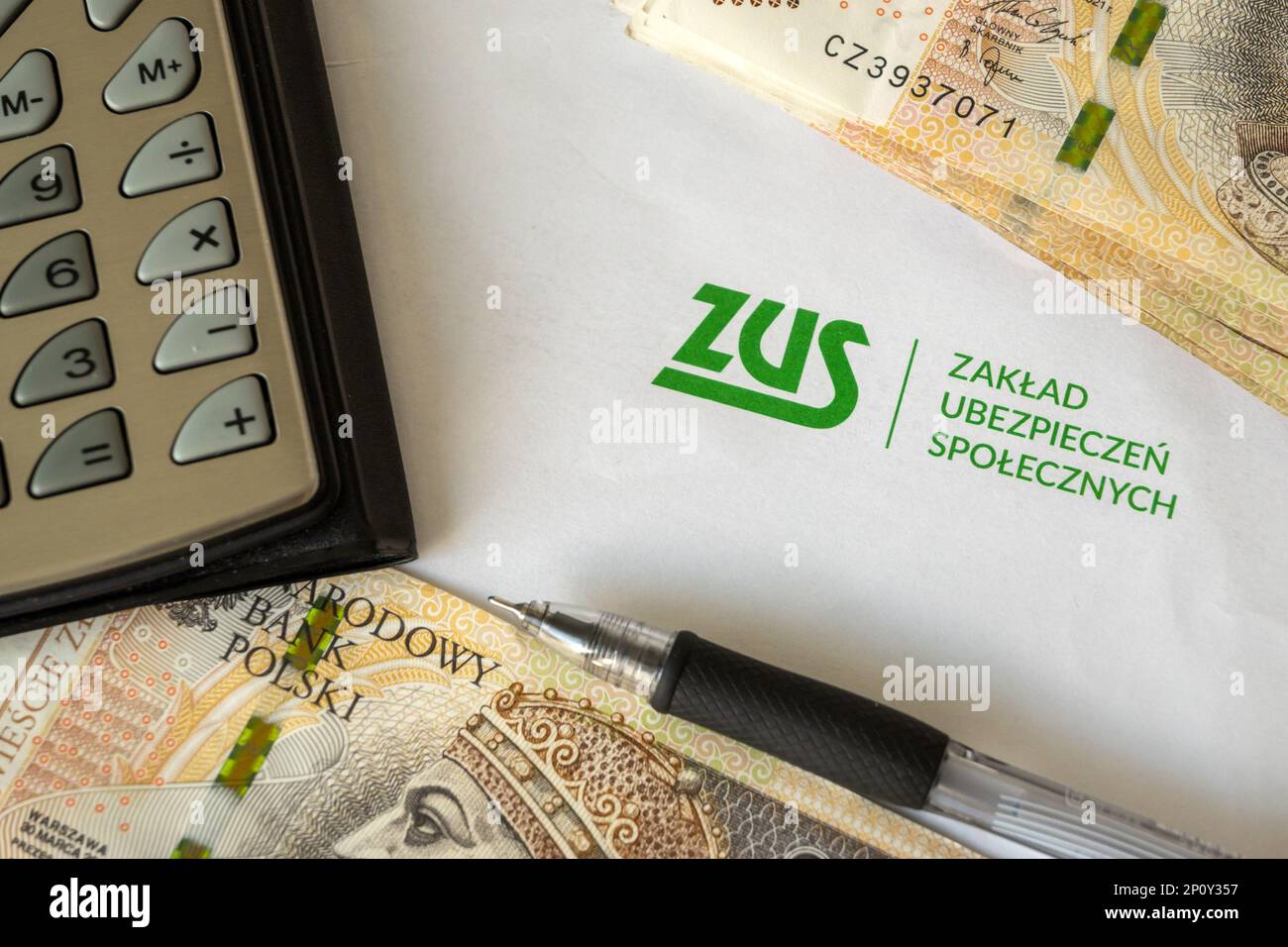 Gdansk, Poland - March 3, 2023: ZUS (National Social Insurance Company ...