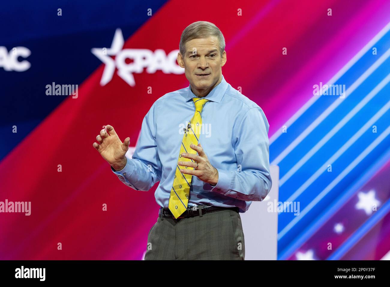 Congressman Jim Jordan speaks on the 1st day of CPAC Washington, DC ...