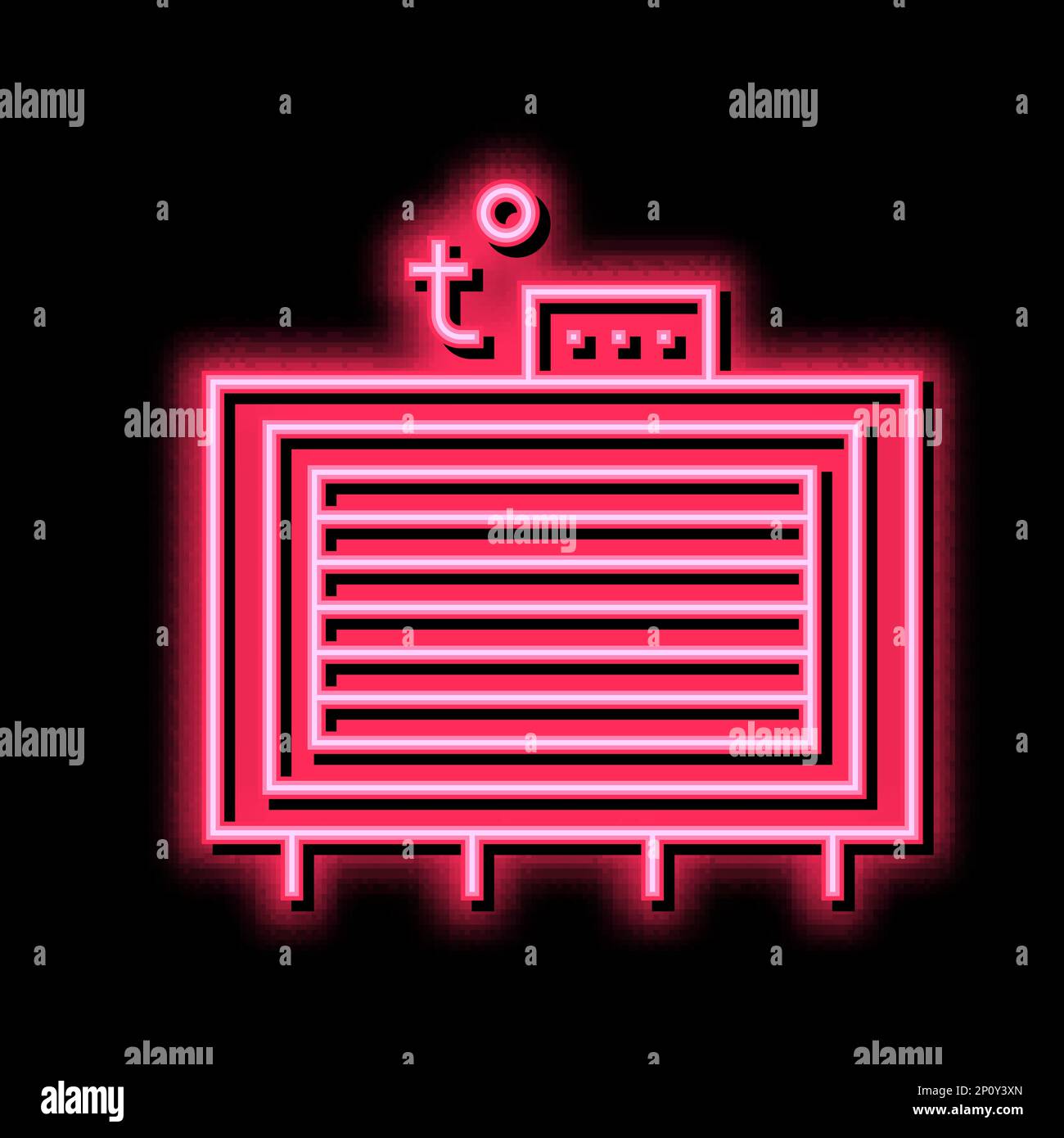 plywood factory heater neon glow icon illustration Stock Vector Image ...