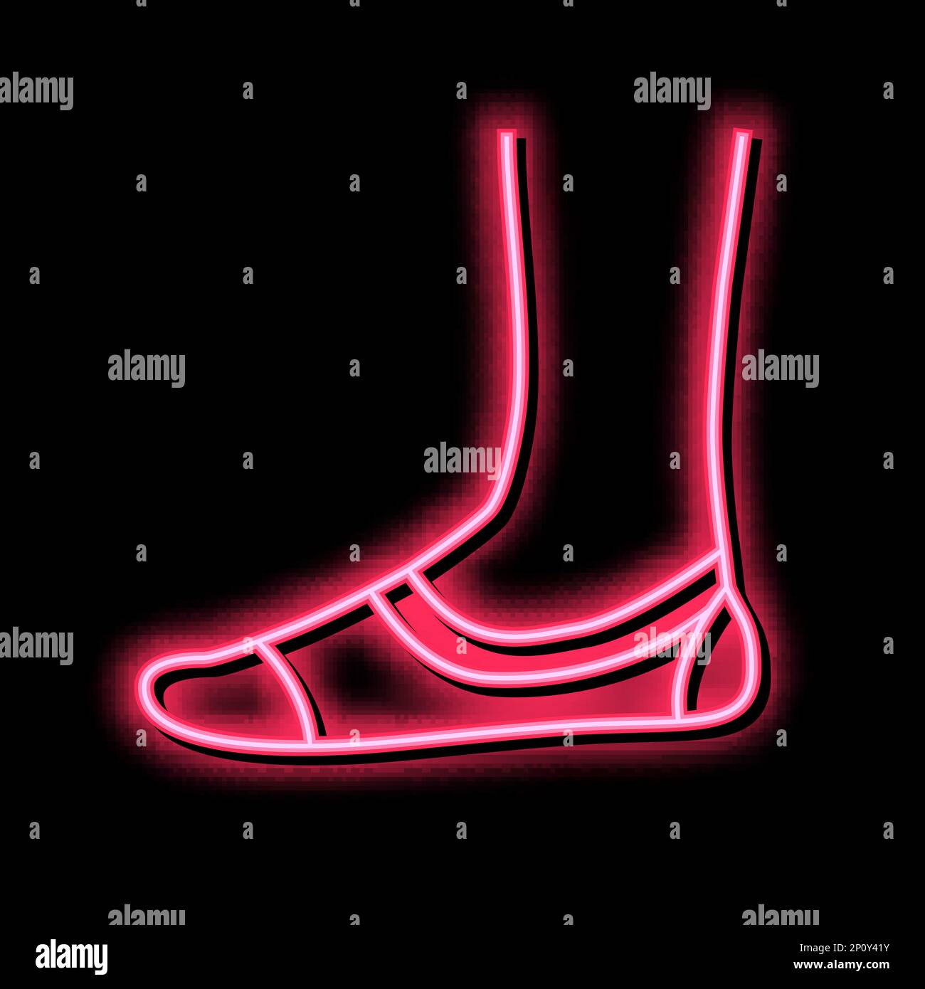 invisible sock neon glow icon illustration Stock Vector Image & Art - Alamy