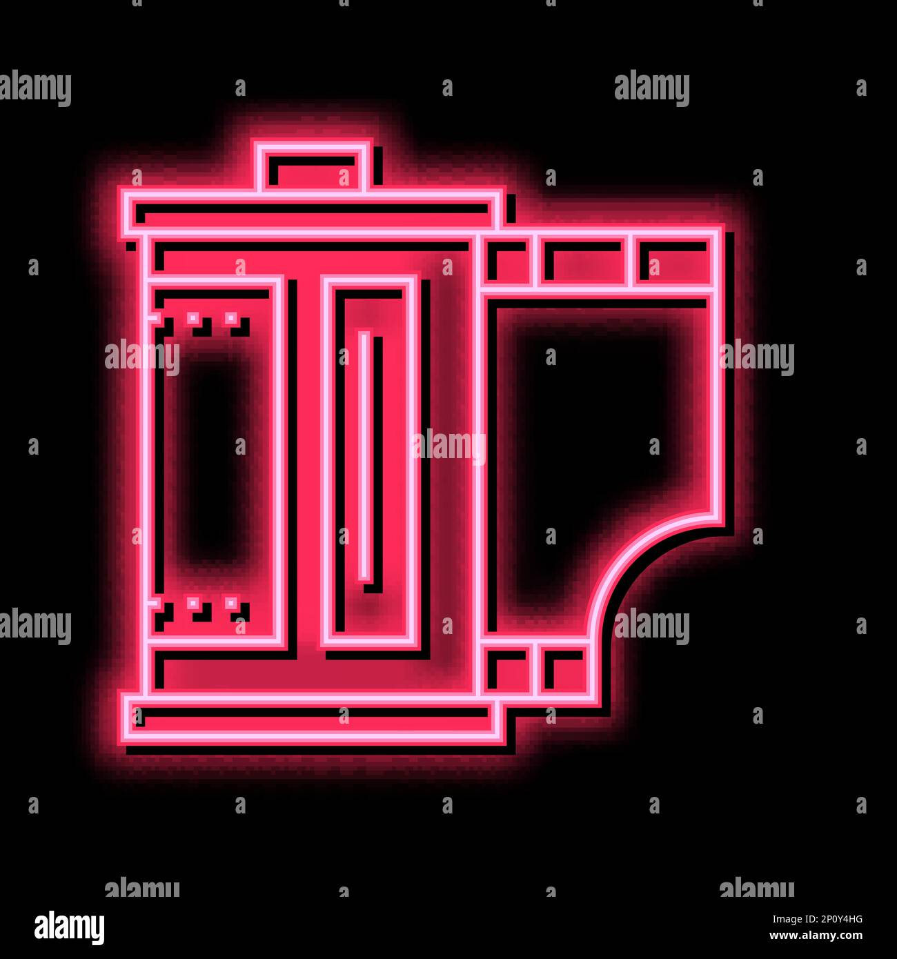 photo film roll neon glow icon illustration Stock Vector Image & Art ...