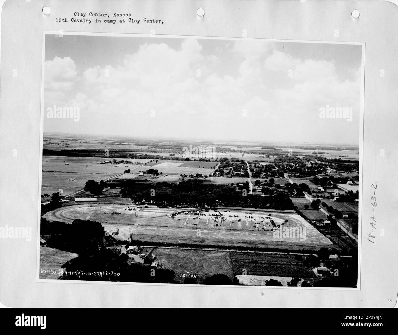 Kansas - Clay Centers, Aerial Photograph Stock Photo - Alamy