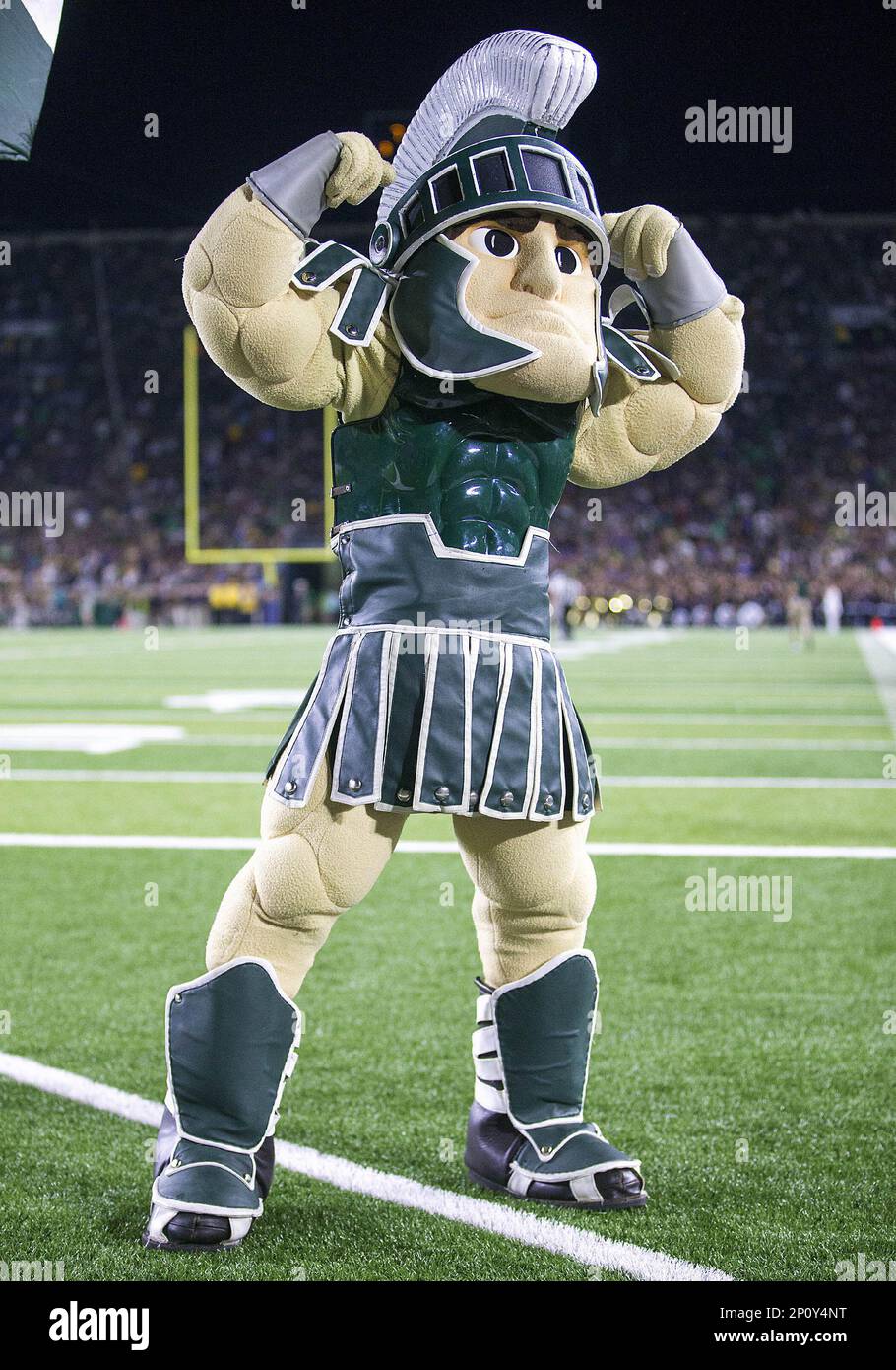 September 17, 2016: Michigan State mascot Sparty during NCAA football ...
