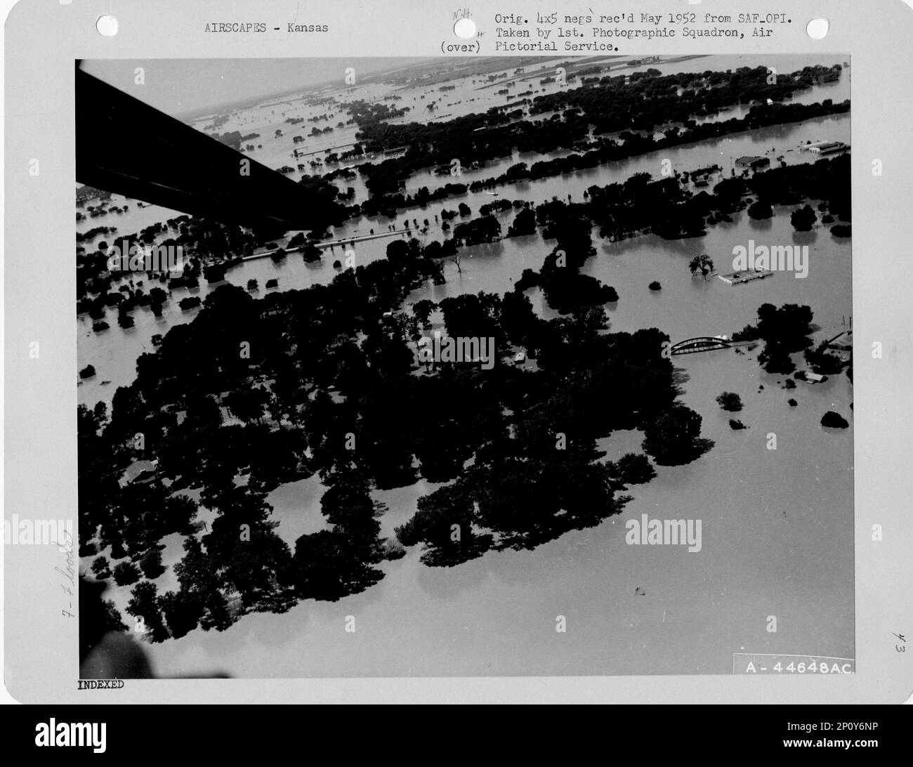 Kansas - Kansas River, Aerial Photograph Stock Photo - Alamy