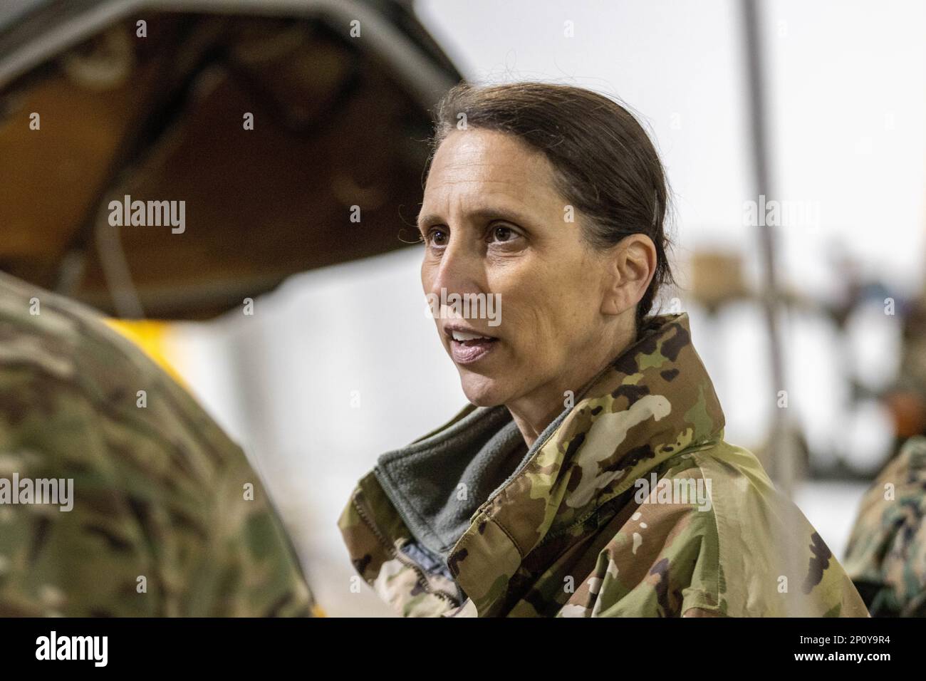 U.S. Army Brig. Gen. Gail Atkins, Commander of the Defense Logistics ...