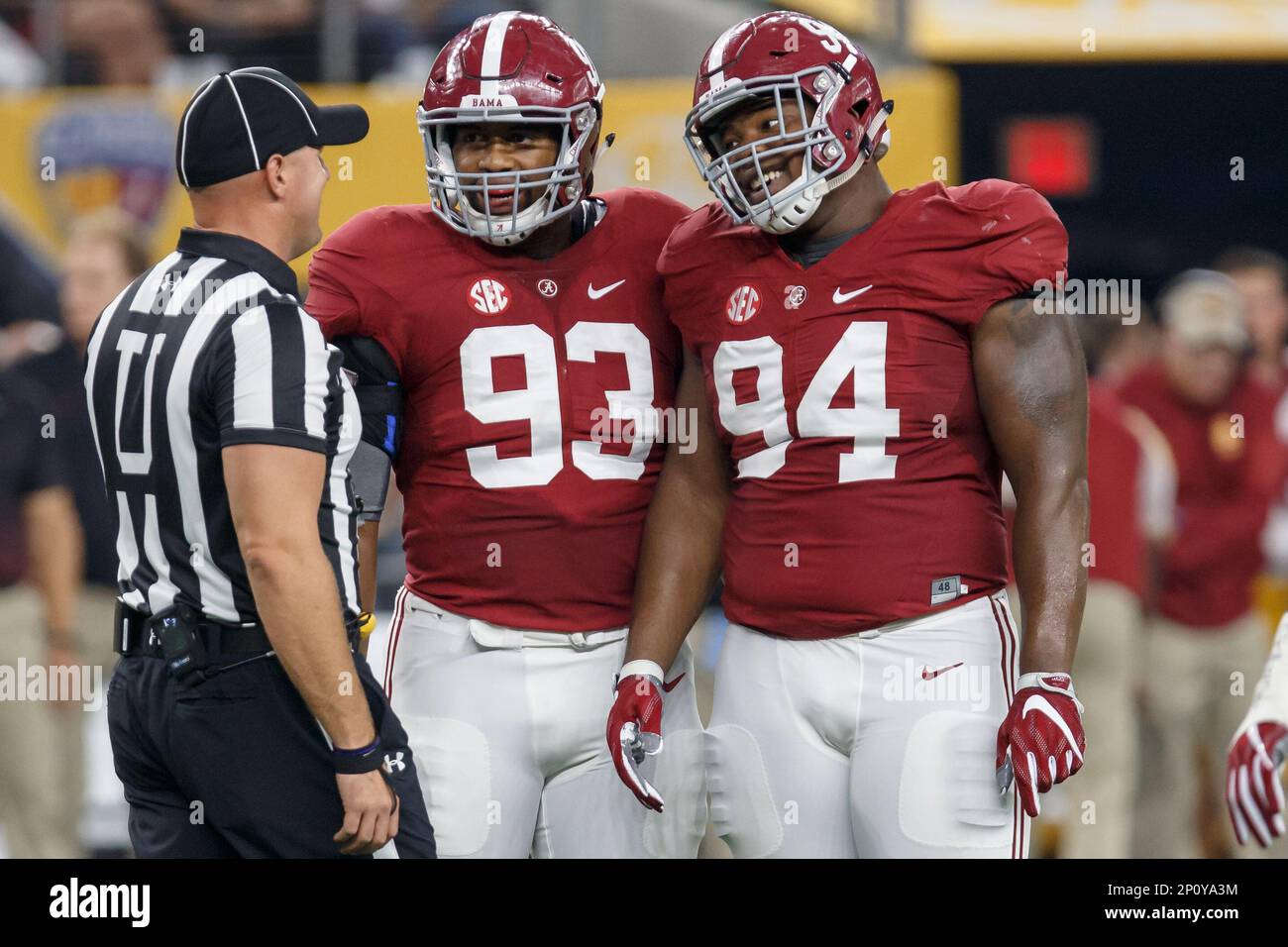 3 September 2016: Alabama Crimson Tide defensive linemen Jonathan Allen ...