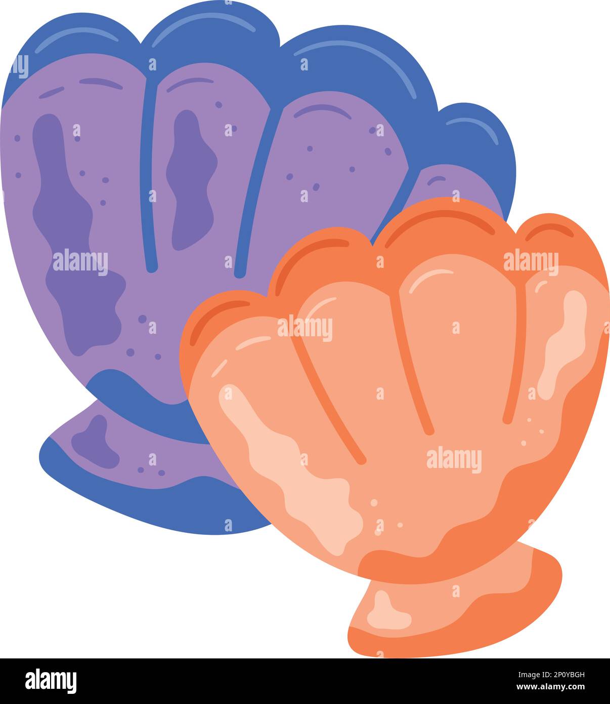 Orange purple shells hi-res stock photography and images - Alamy