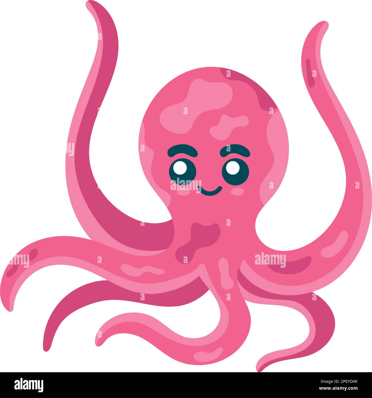 pink octopus sealife animal Stock Vector Image & Art - Alamy