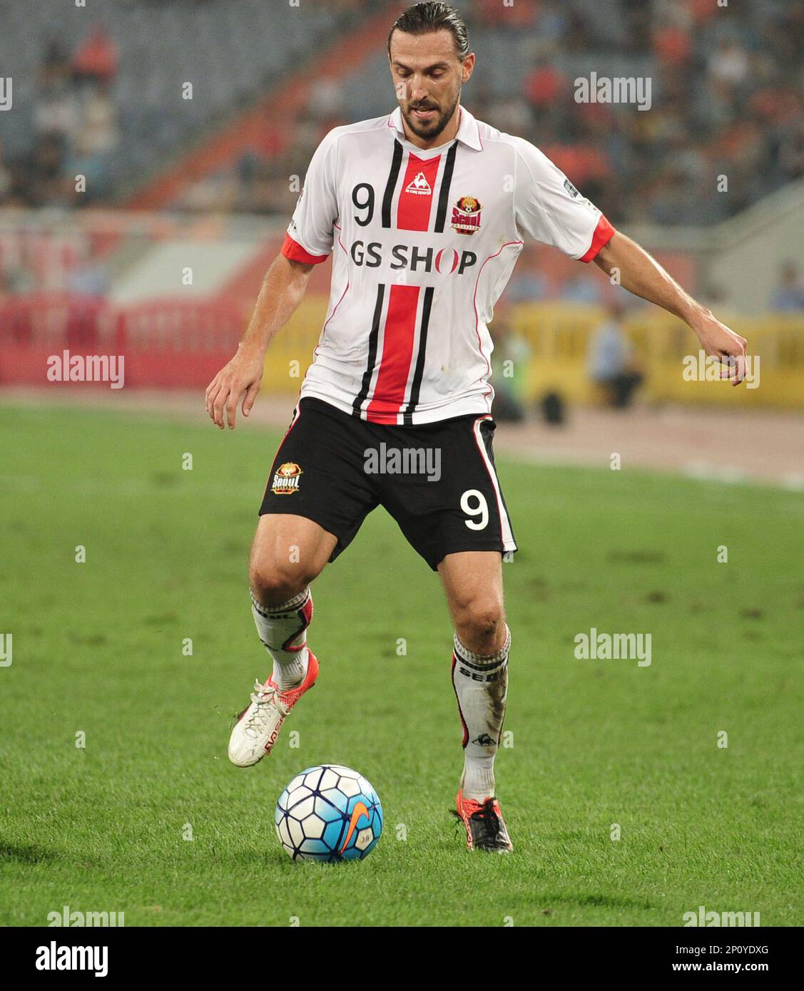 Dejan Damjanovic of South Korea's FC Seoul passes the ball against ...